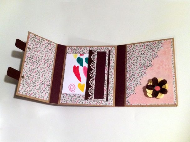 Mini cartable en carton - Tuto scrapbooking